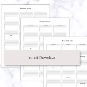 Minimalist Checklist Printable PDF, Minimalist Decluttering Checklist ...