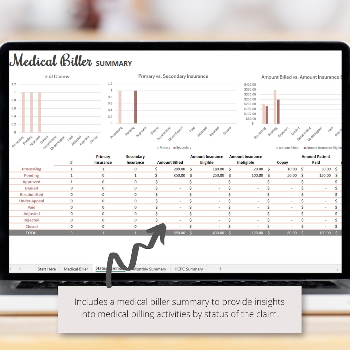 Ultimate Medical Biller Tracker Excel Spreadsheet,medical Expense Records Billing & Coding ...