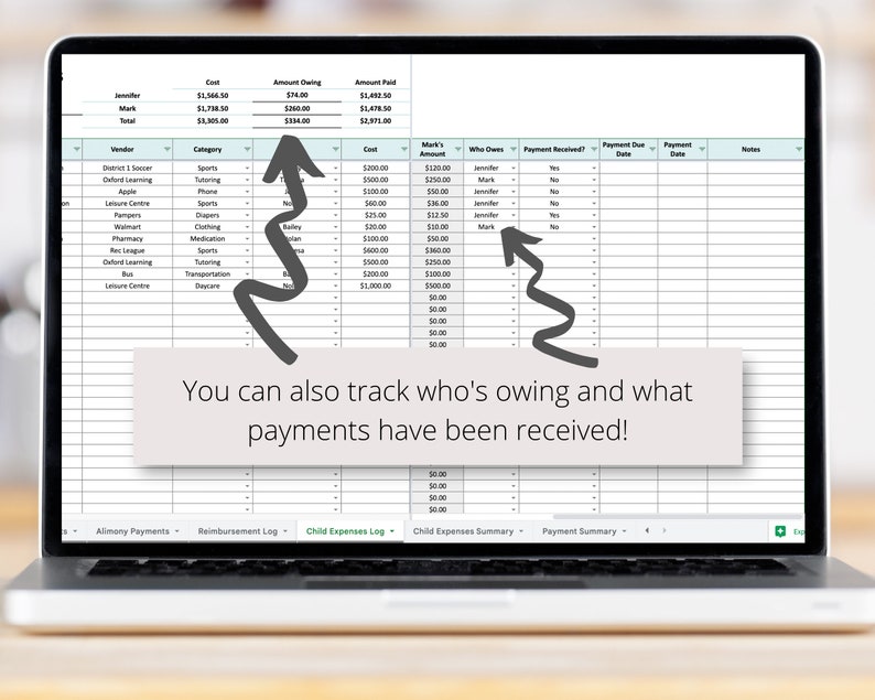 Co-parenting Planner Google Sheets Spreadsheet, Child Custody Planner ...
