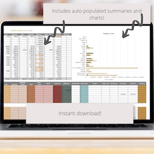 New House Cost Tracker Excel Spreadsheet, New Home Building Financial ...
