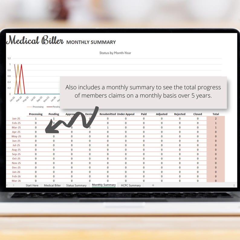 Medical Biller Tracker Excel Spreadsheet, Medical Expense Records Billing & Coding Planner for ...