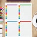 Multi-color Blank Checklist Printable PDF, Blank to Do List, Minimalist ...