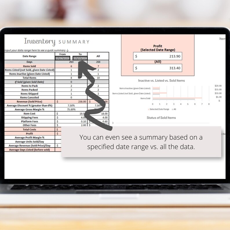 Simple Inventory Tracker Excel Spreadsheet, Stock in and Out Tracker in ...