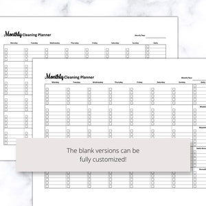 Monthly Cleaning Printable PDF, Monthly Deep Cleaning Checklist ...