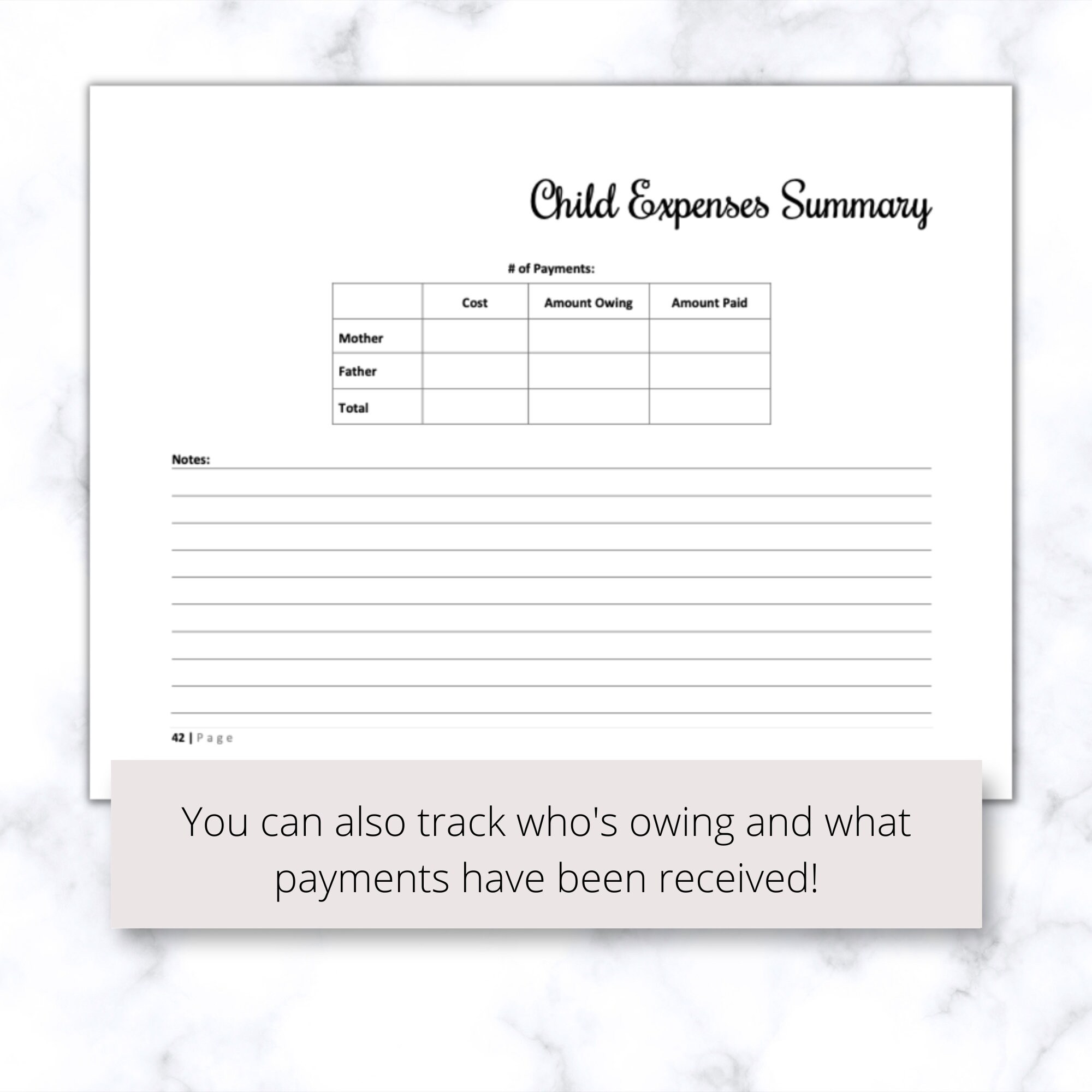 Co-parenting Planner Editable & Printable PDF, Child Custody Planner ...