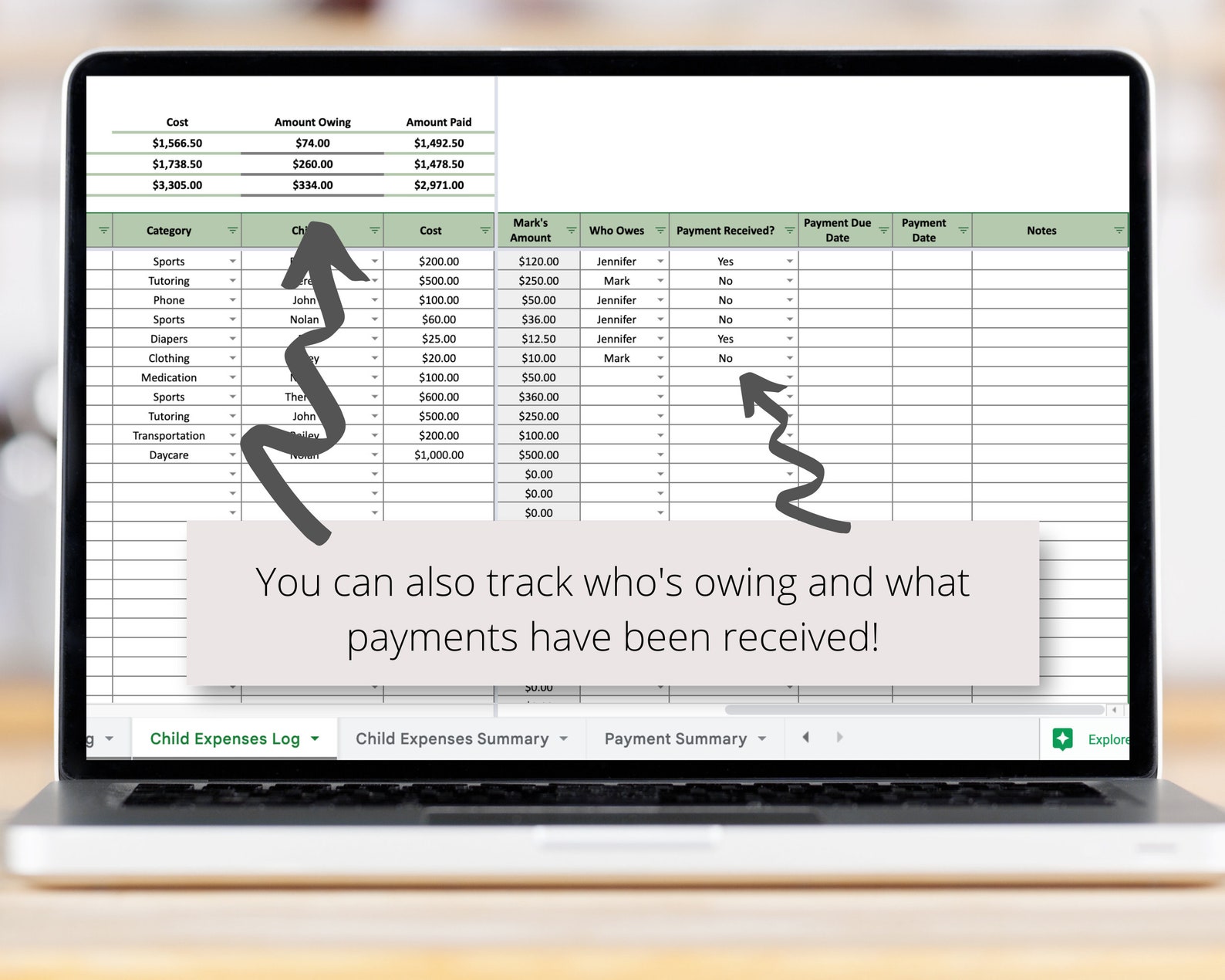 Co-parenting Planner Google Sheets Spreadsheet, Child Custody Planner ...