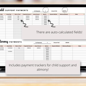 Co-parenting Planner Google Sheets Spreadsheet Child Custody - Etsy