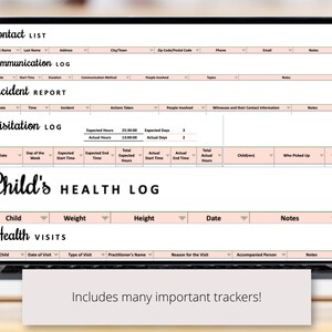 Co-parenting Planner Google Sheets Spreadsheet Child Custody - Etsy