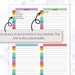 Multi-color Blank Checklist Printable PDF, Blank to Do List, Minimalist ...
