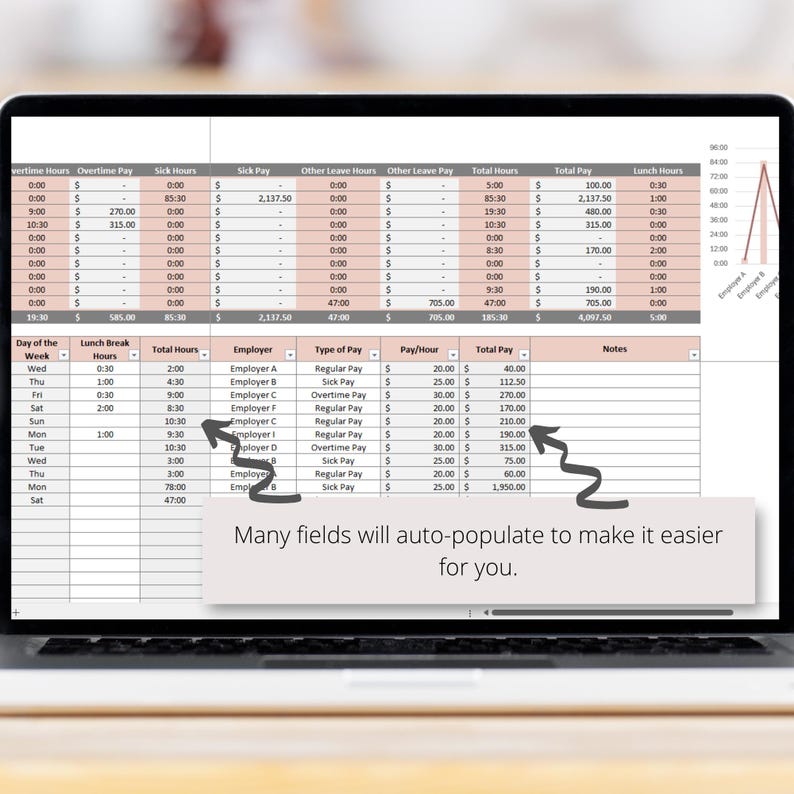 Timesheet Tracker Excel Spreadsheet, Excel Templates for Time Tracking ...