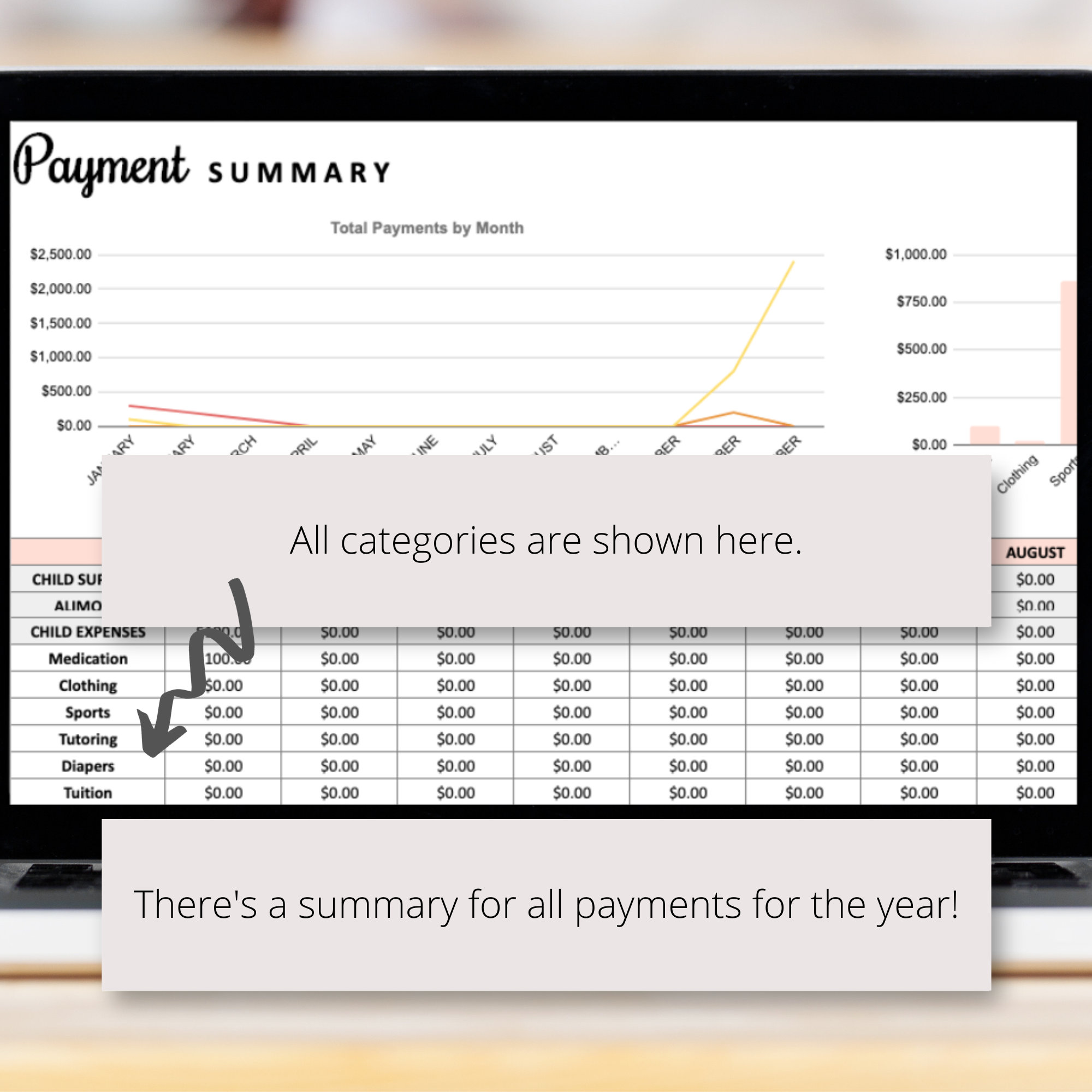 Child Custody Planner Excel Spreadsheet for Divorce Planning, Child ...