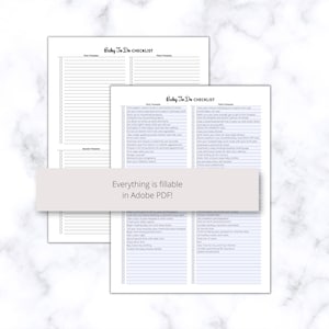 Baby to Do List Printable PDF, List of Things to Do Before Baby Arrives ...