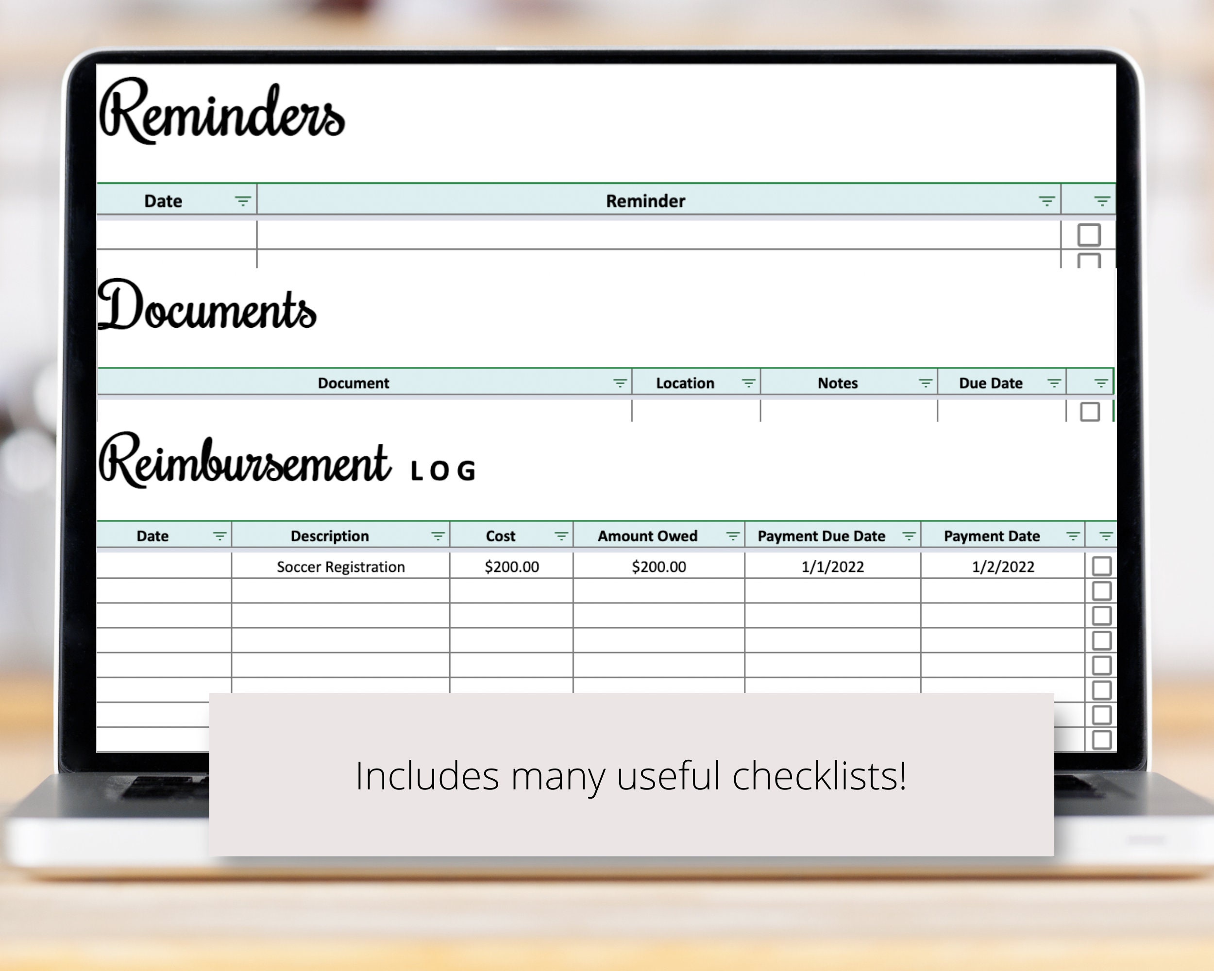 Co-parenting Planner Google Sheets Spreadsheet, Child Custody Planner ...
