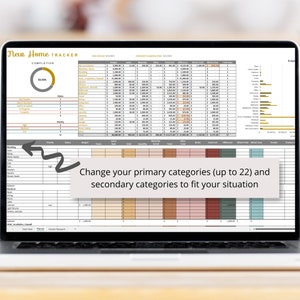 New House Cost Tracker Excel Spreadsheet, New Home Building Financial ...