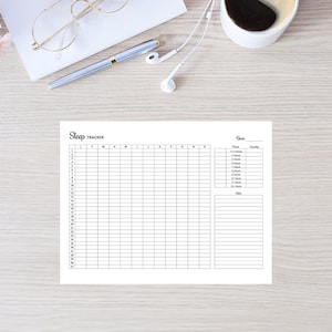 Sleep Tracker Printable PDF, Sleep Log Printable, Sleep Tracker Sheet ...