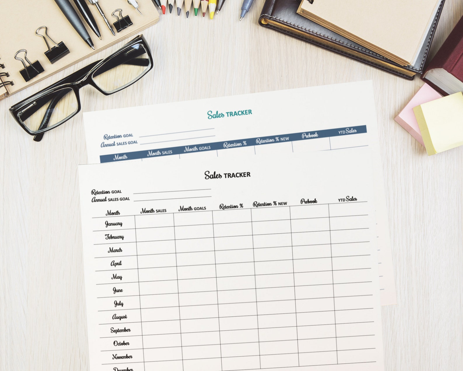 Sales Tracker Printable PDF, Monthly Sales Tracker, Sales Map Tracker ...