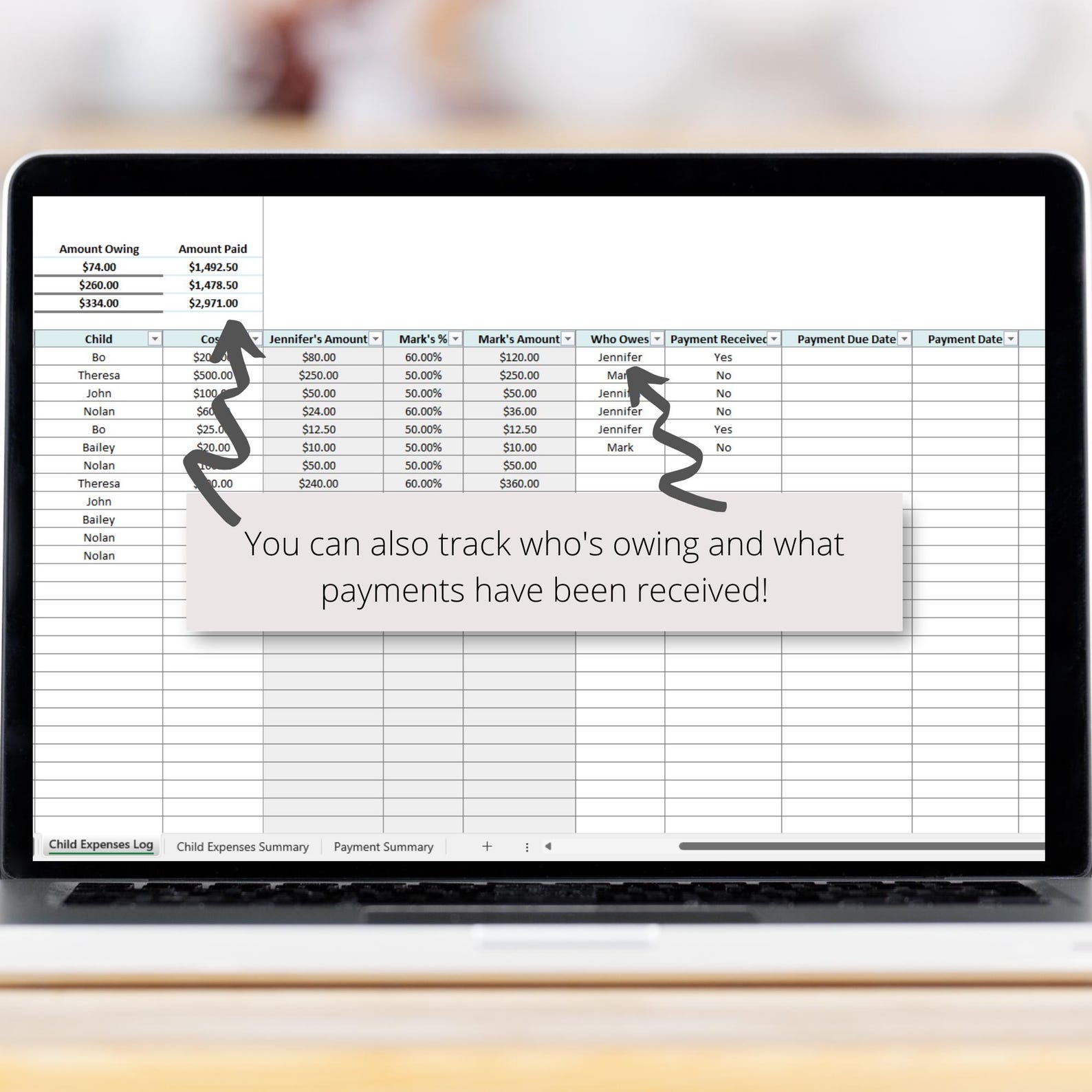Co-parenting Planner Excel Spreadsheet, Child Custody Planner, Healthy ...