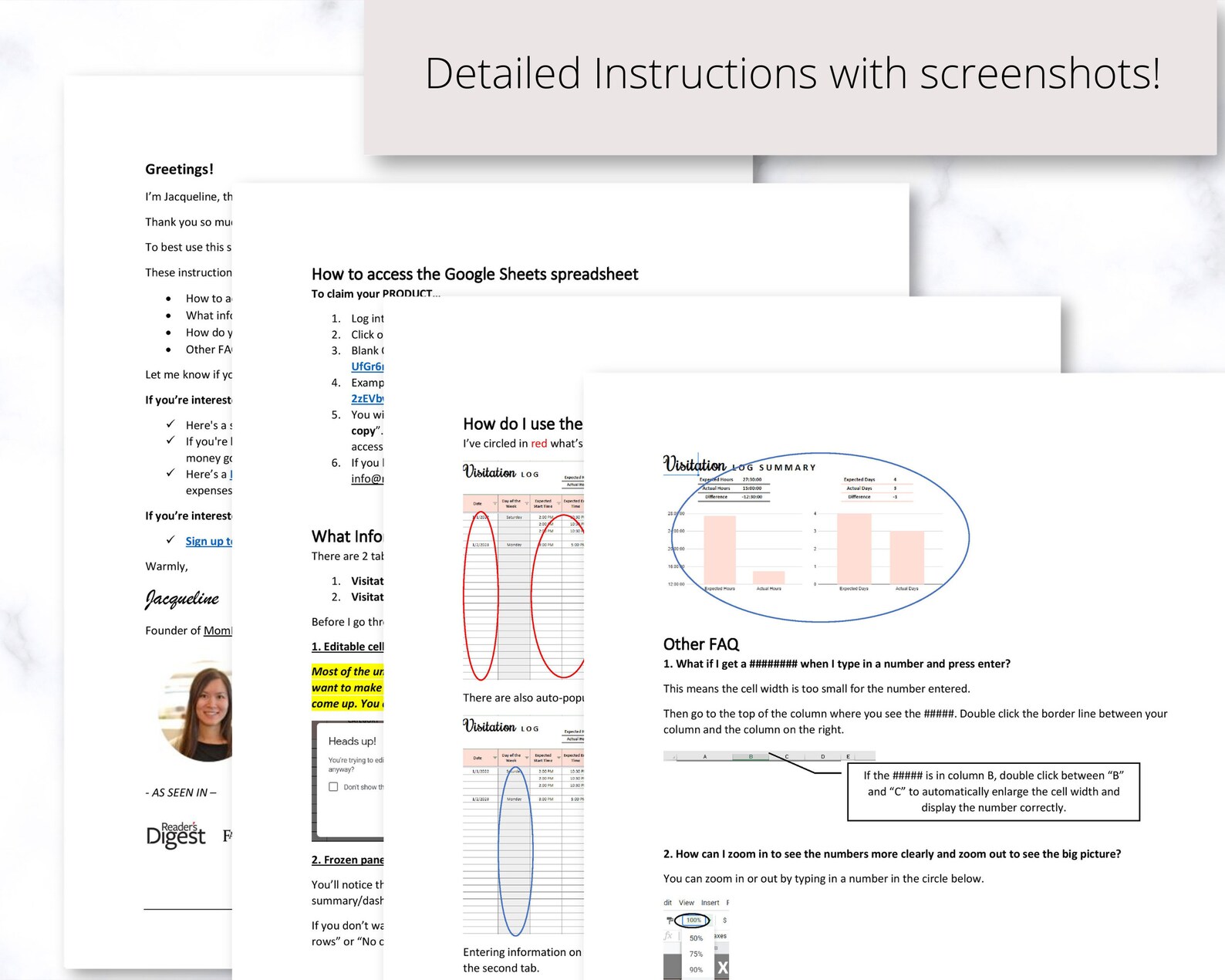 Child Custody Visitation Log Google Sheets Spreadsheet - Etsy