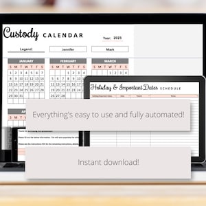 Co-parenting Calendar Google Sheets Spreadsheet, Co Parenting Calendar ...