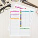 Multi-color Time Box Planner Printable PDF Daily Time - Etsy