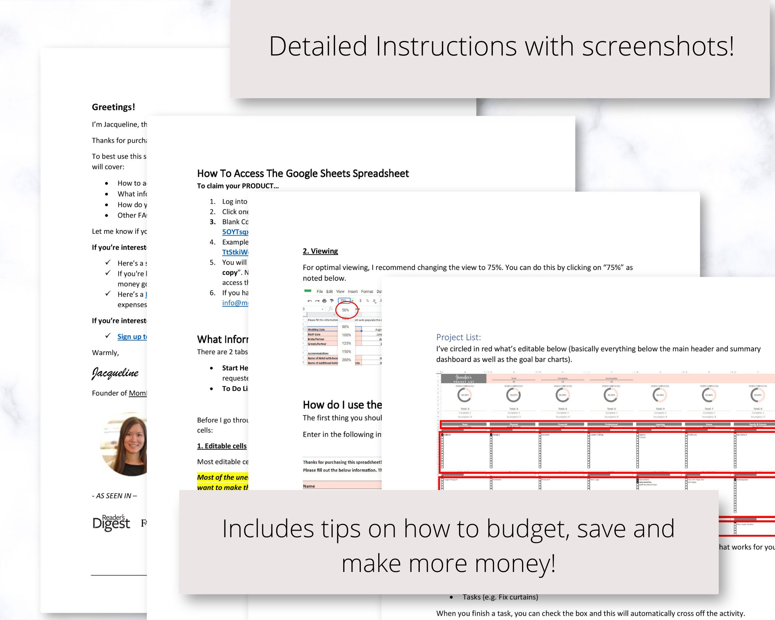 Decluttering Checklist Google Sheets Spreadsheet, House Purge Checklist ...