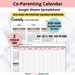 Co-parenting Calendar With Child's Information Google Sheets ...
