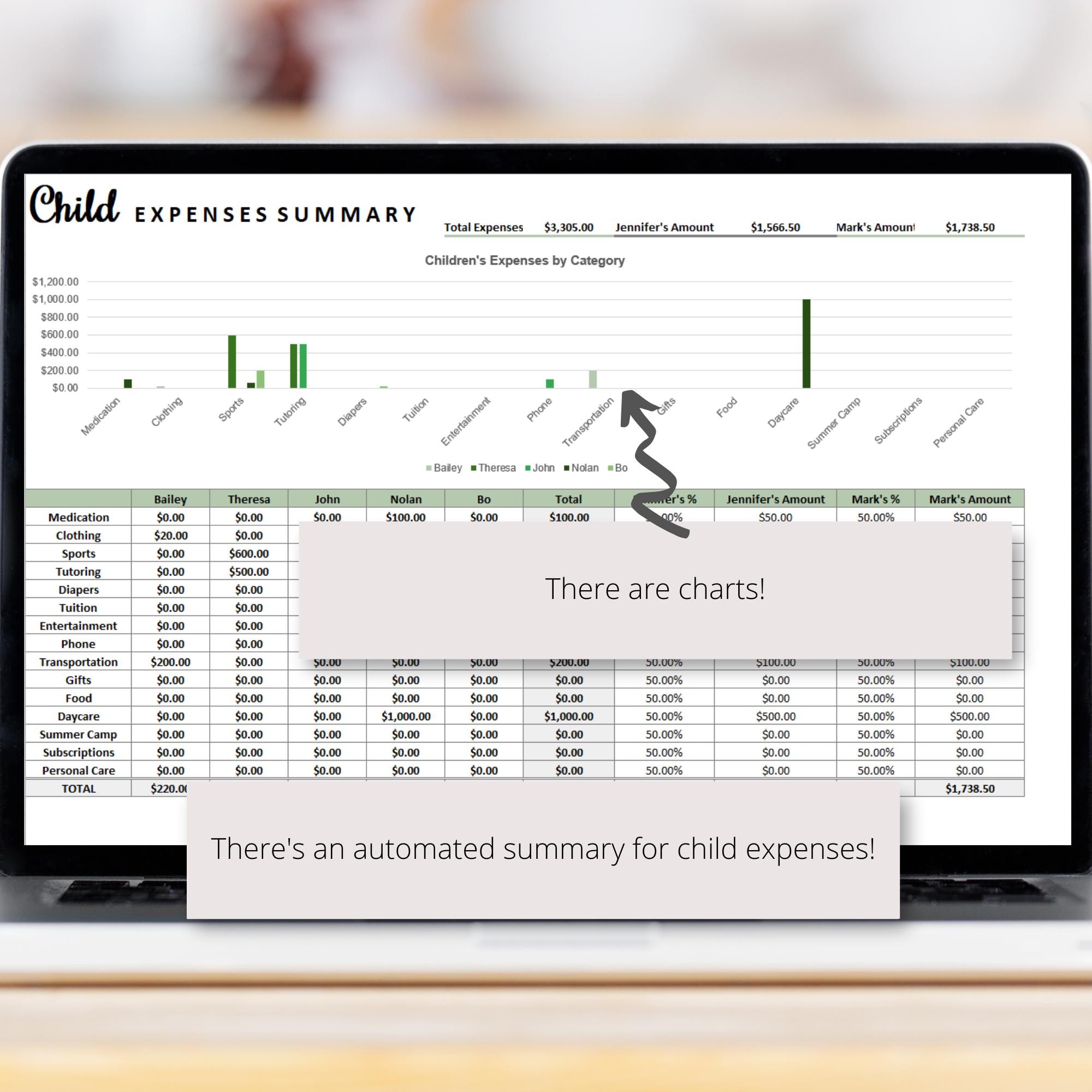 Co-parenting Planner Excel Spreadsheet, Child Custody Planner, Healthy ...