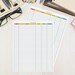 Multi-color Work Log Printable PDF Portrait, Task Time Tracker, Time ...