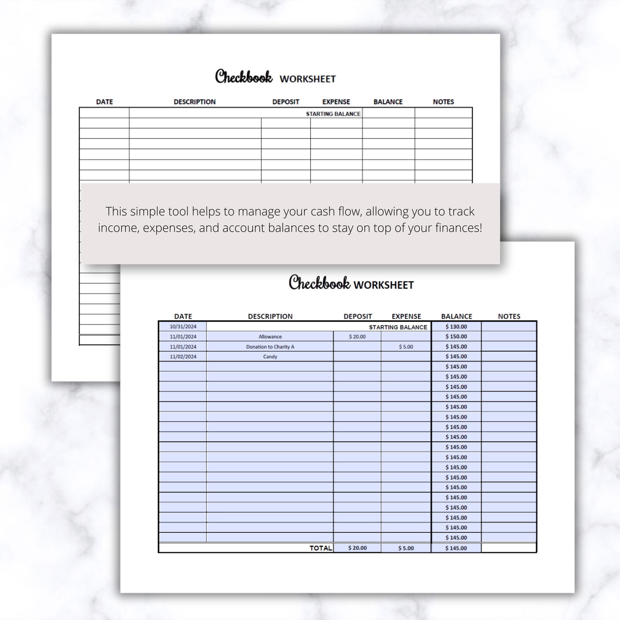 Balancing Checkbook Worksheet Paying Off Debt Worksheets