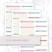Multi-color Weekly Planner Printable PDF, Week Organizer, Productivity ...