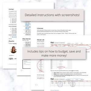Child Support Tracker Google Sheets Spreadsheet, Child Custody Planner ...