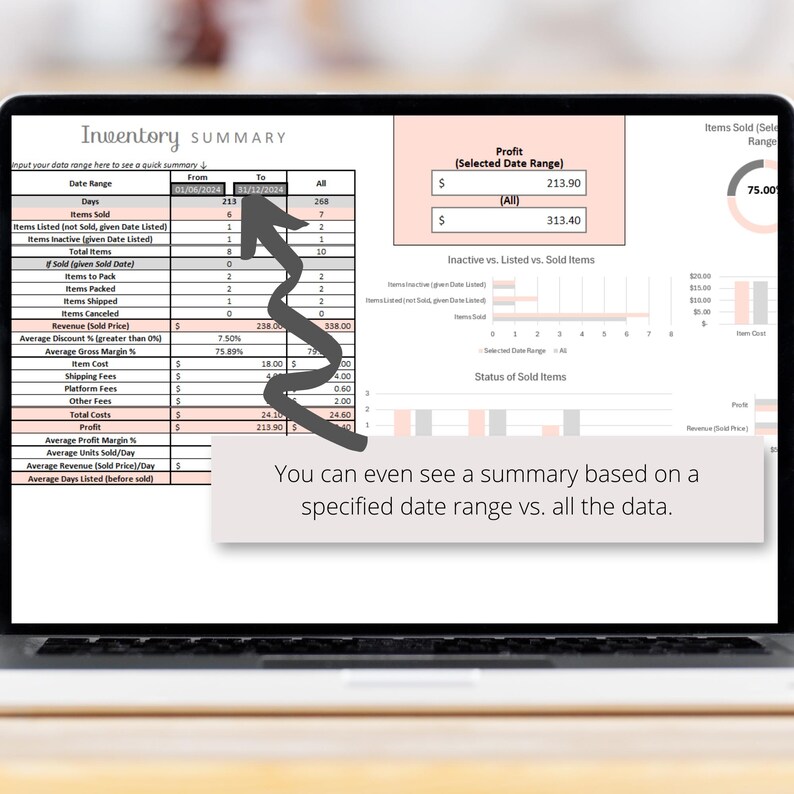 Inventory Tracker Excel Spreadsheet, Stock in and Out Tracker in Excel ...