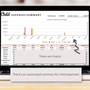 Child Support Tracker Google Sheets Spreadsheet, Child Custody Planner ...