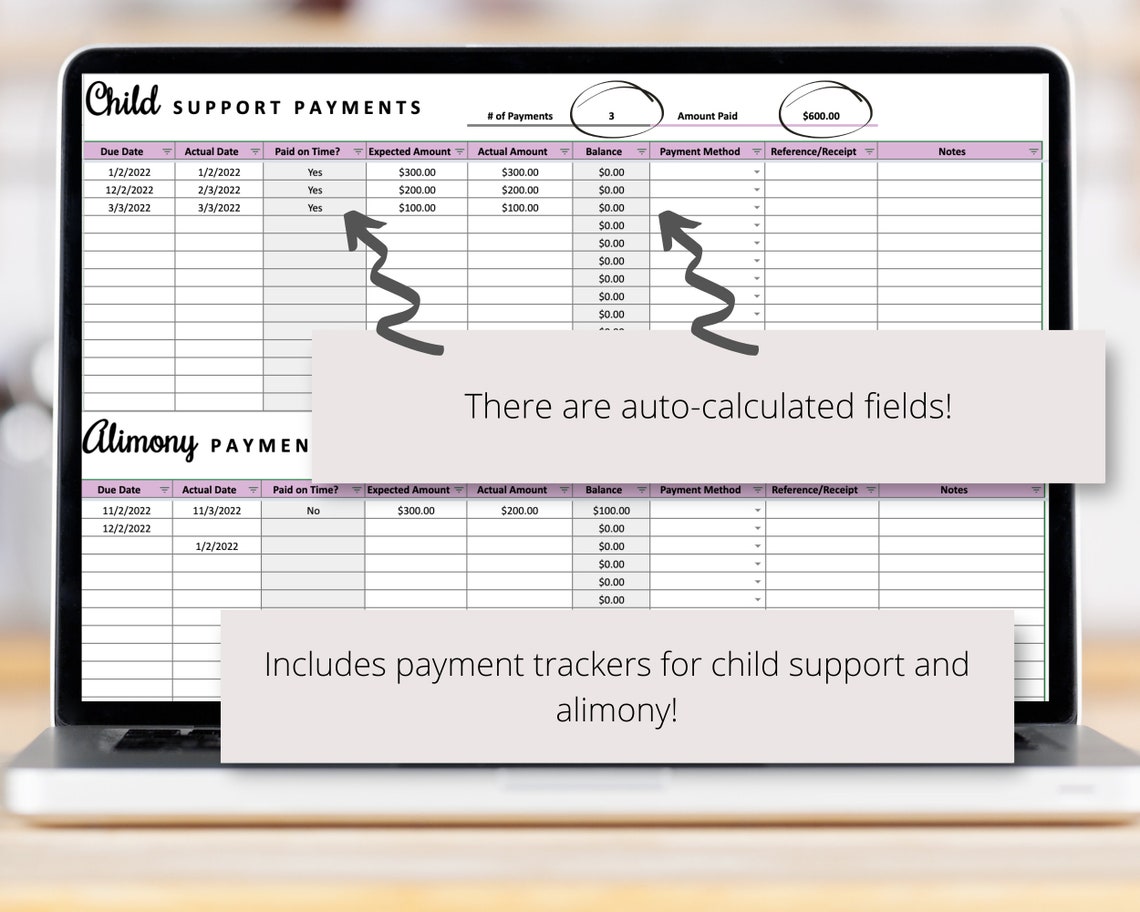 Co-parenting Planner Google Sheets Spreadsheet, Child Custody Planner ...