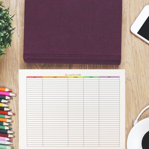 Multi-color Password Tracker Printable PDF, Account Tracker, Login ...