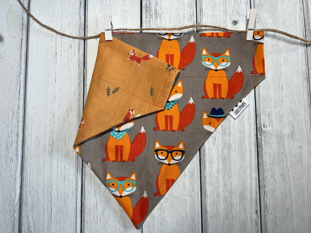 Sly Fox Reversible Over the Collar Bandana - Etsy