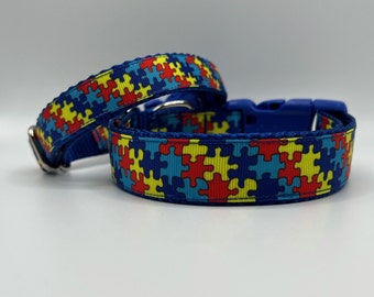 Autism Awareness Dog Collar - Etsy