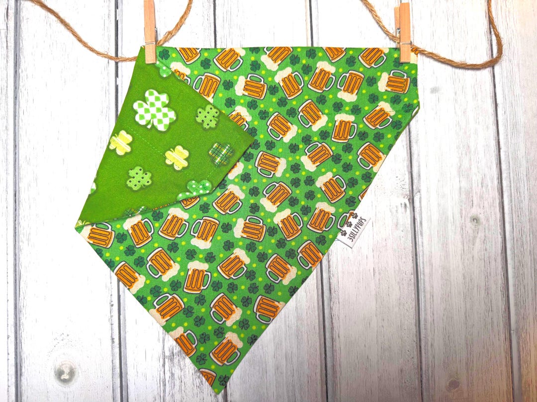 Irish Cheers Reversible Over the Collar Bandana - Etsy