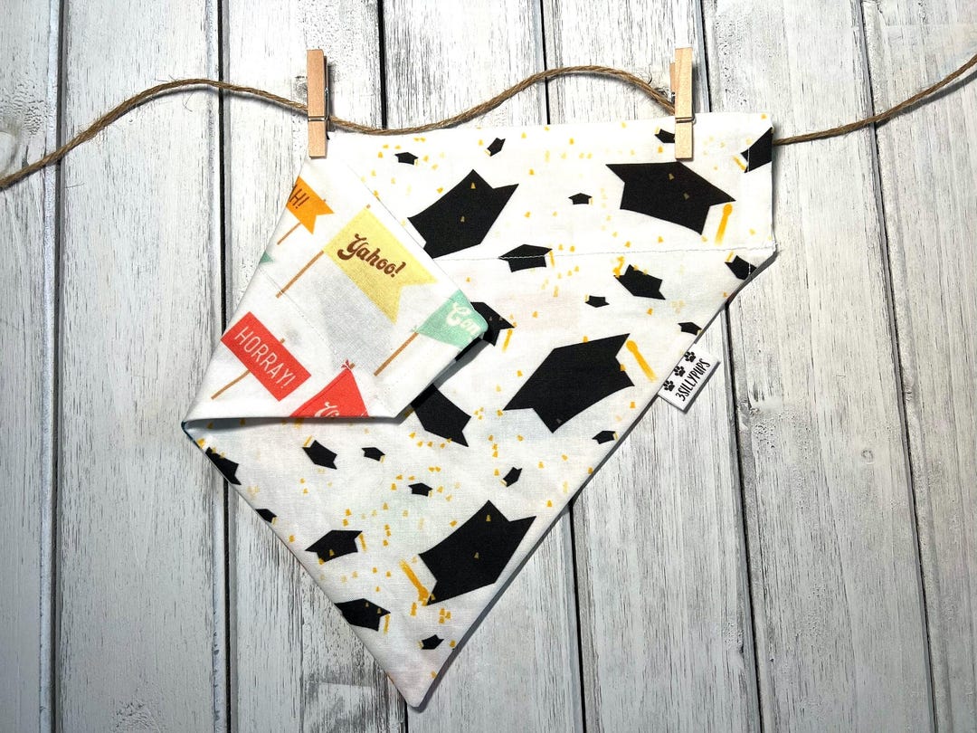 Graduation Reversible Over the Collar Bandana - Etsy