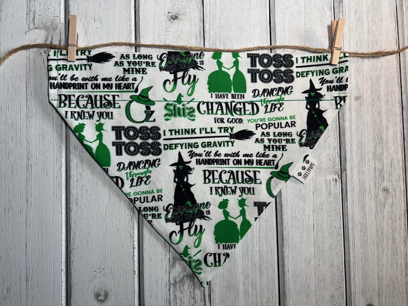 Flying Monkeys Reversible Over the Collar Bandana - Etsy