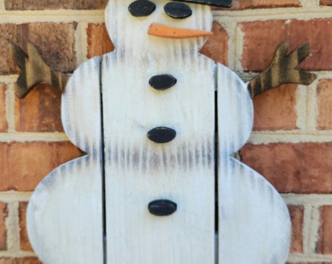 Stacked Wood Snowman - Etsy