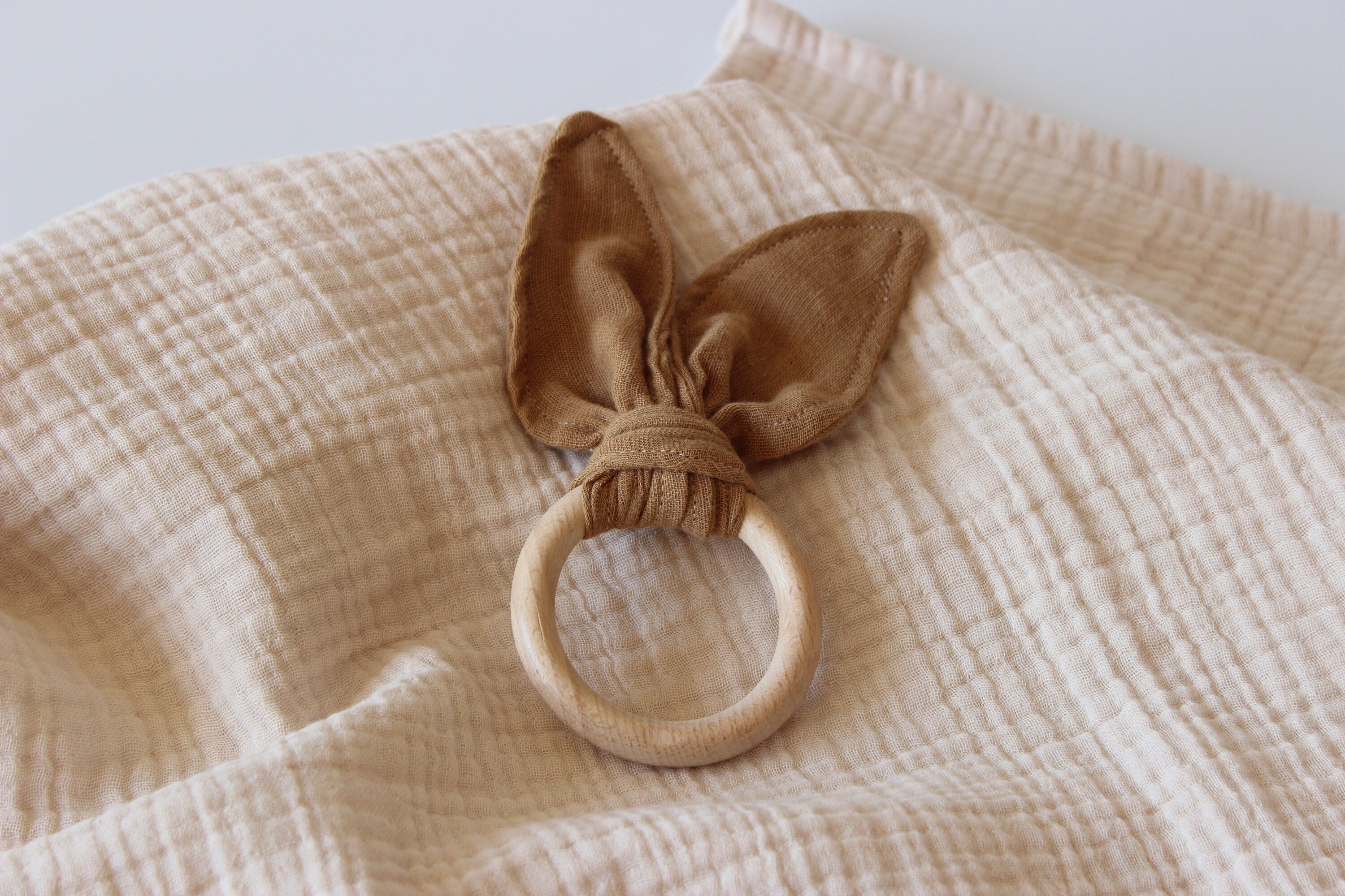 Baby Teether Organic Teething Ring Natural Wood Teether Organic Baby ...