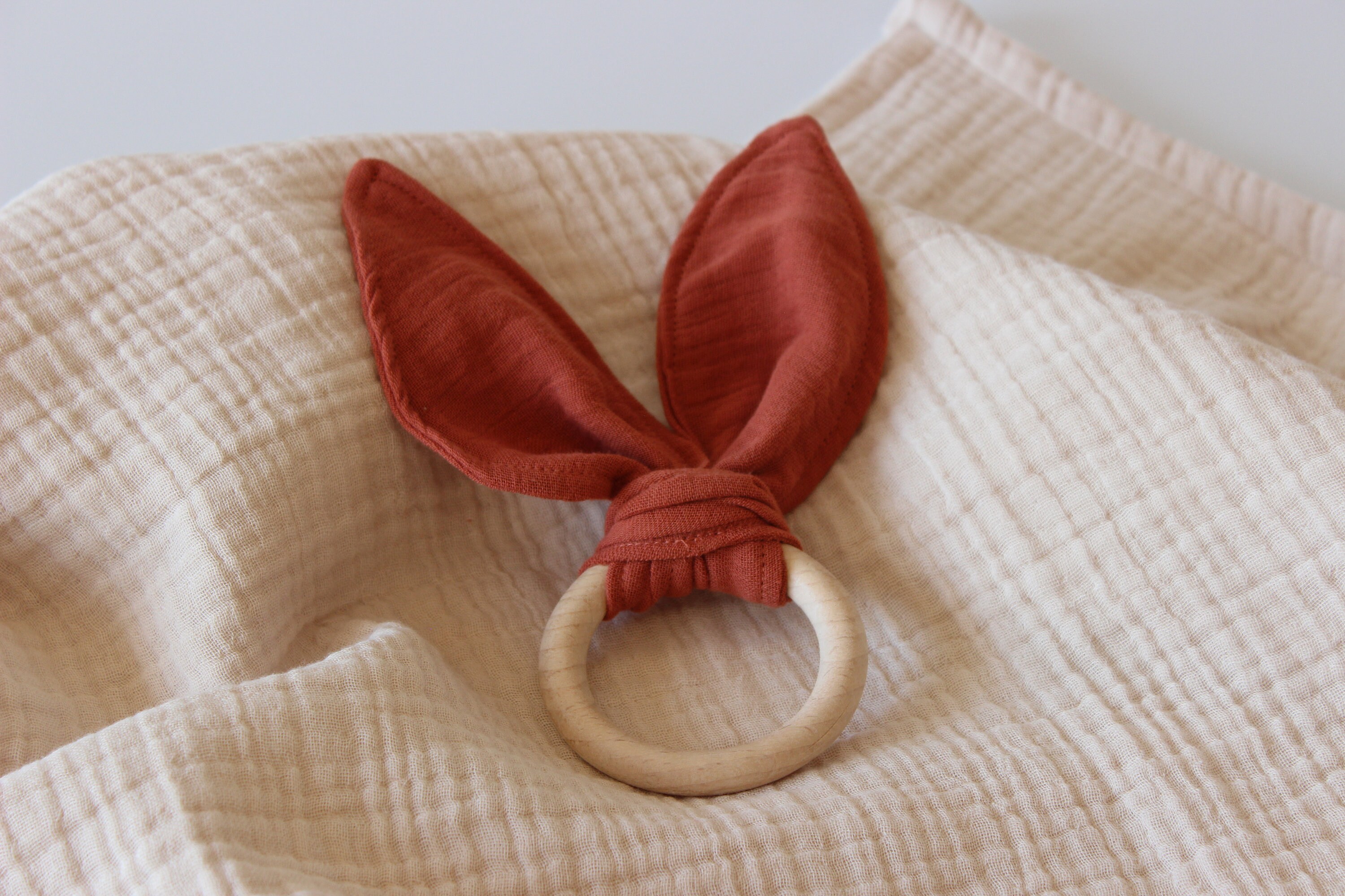 Baby Teether Organic Teething Ring Natural Wood Teether Organic Baby ...