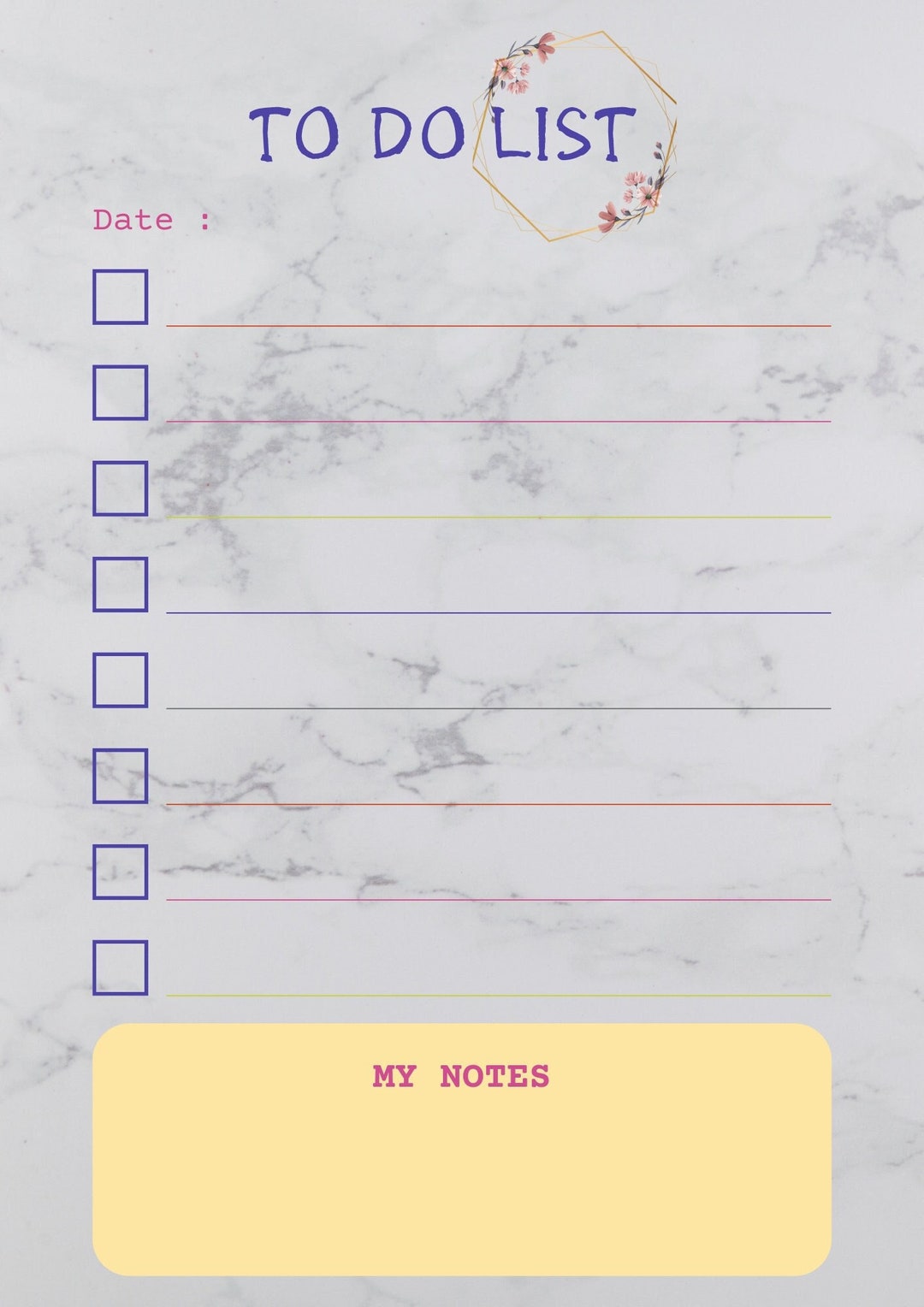 To Do List | Simple to Do List | Minimalist Printable | Instant Digital ...
