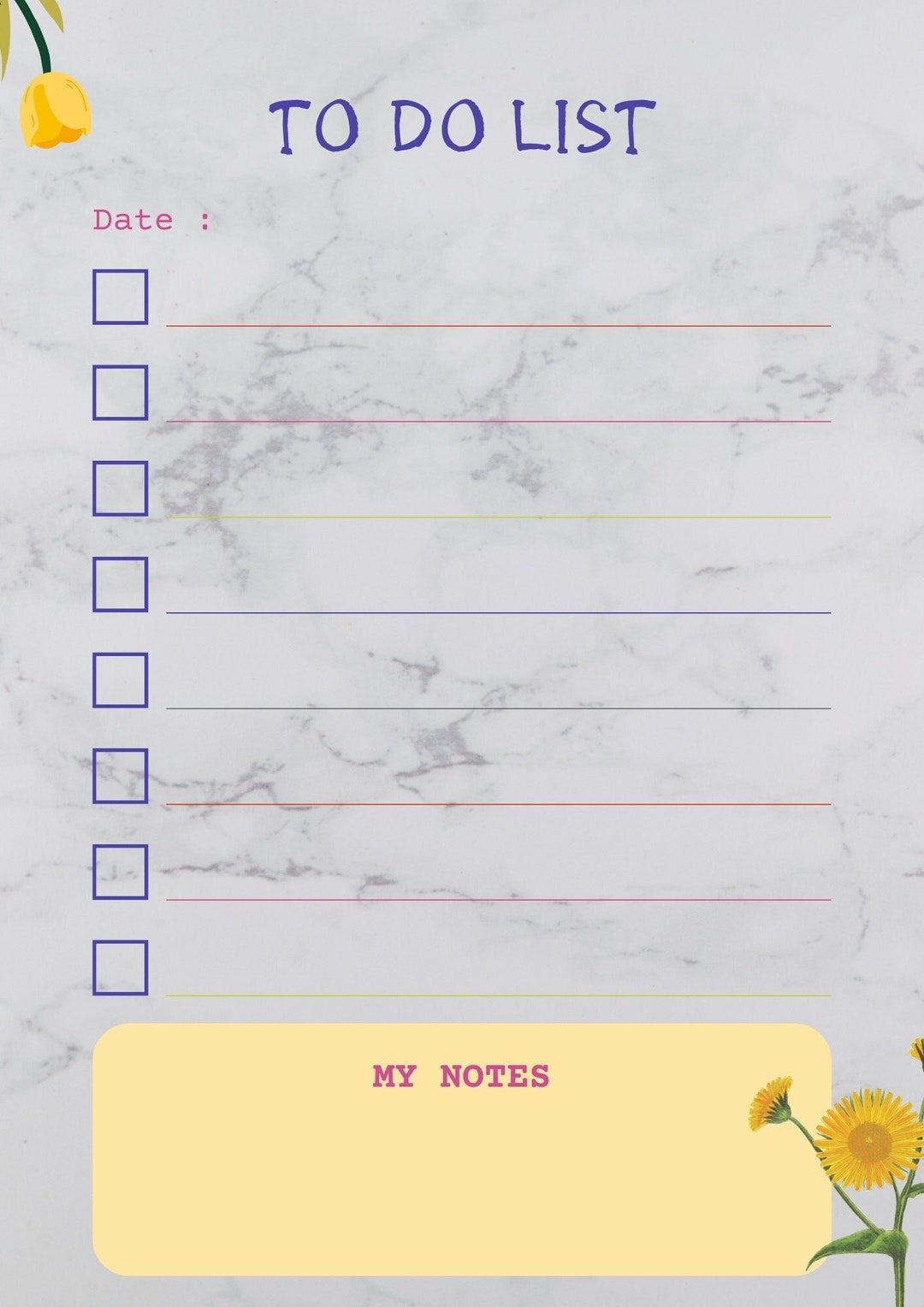 To Do List | Simple to Do List | Minimalist Printable | Instant Digital ...