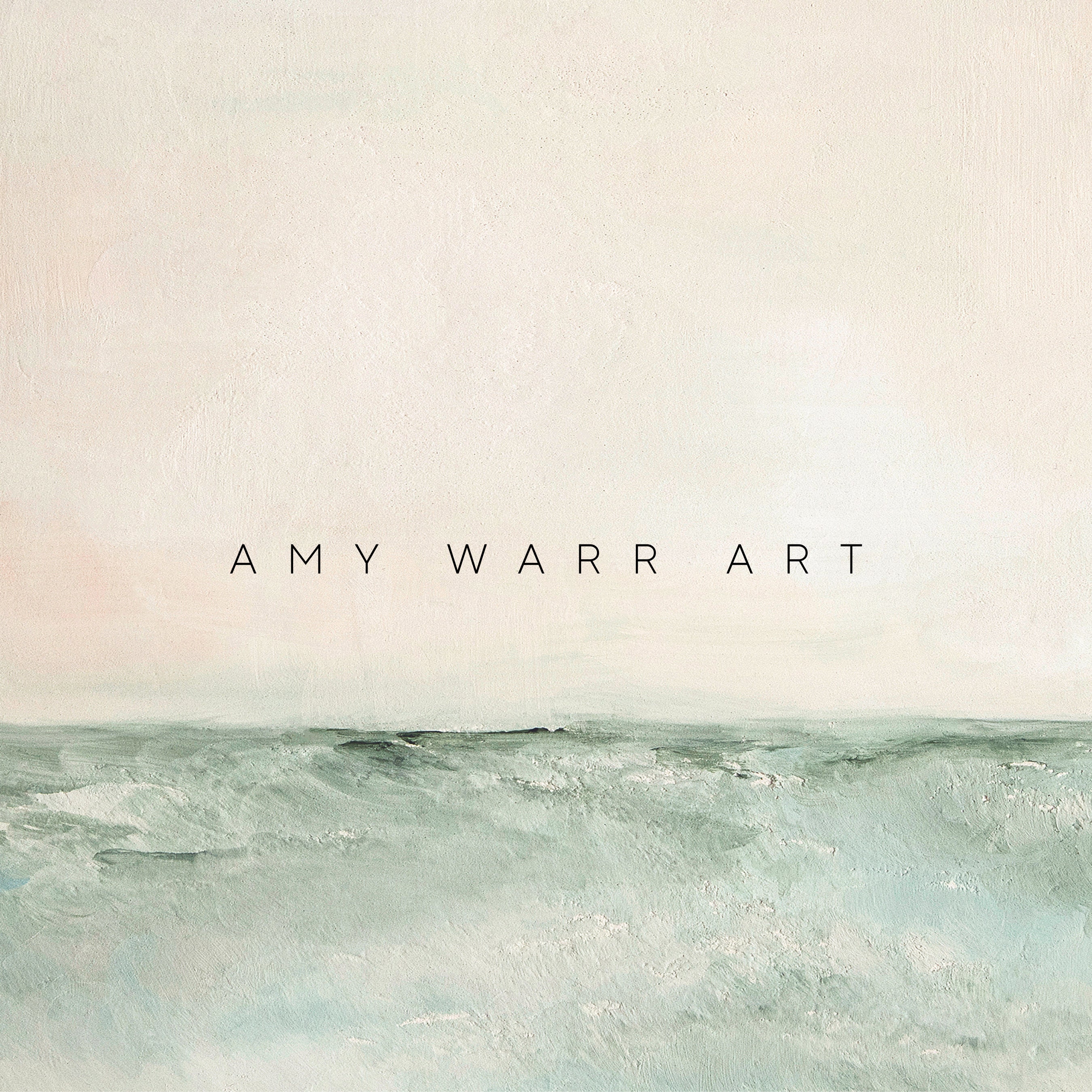 Neutral Coastal Landscape Print, Summer Abstract Ocean Painting - Etsy