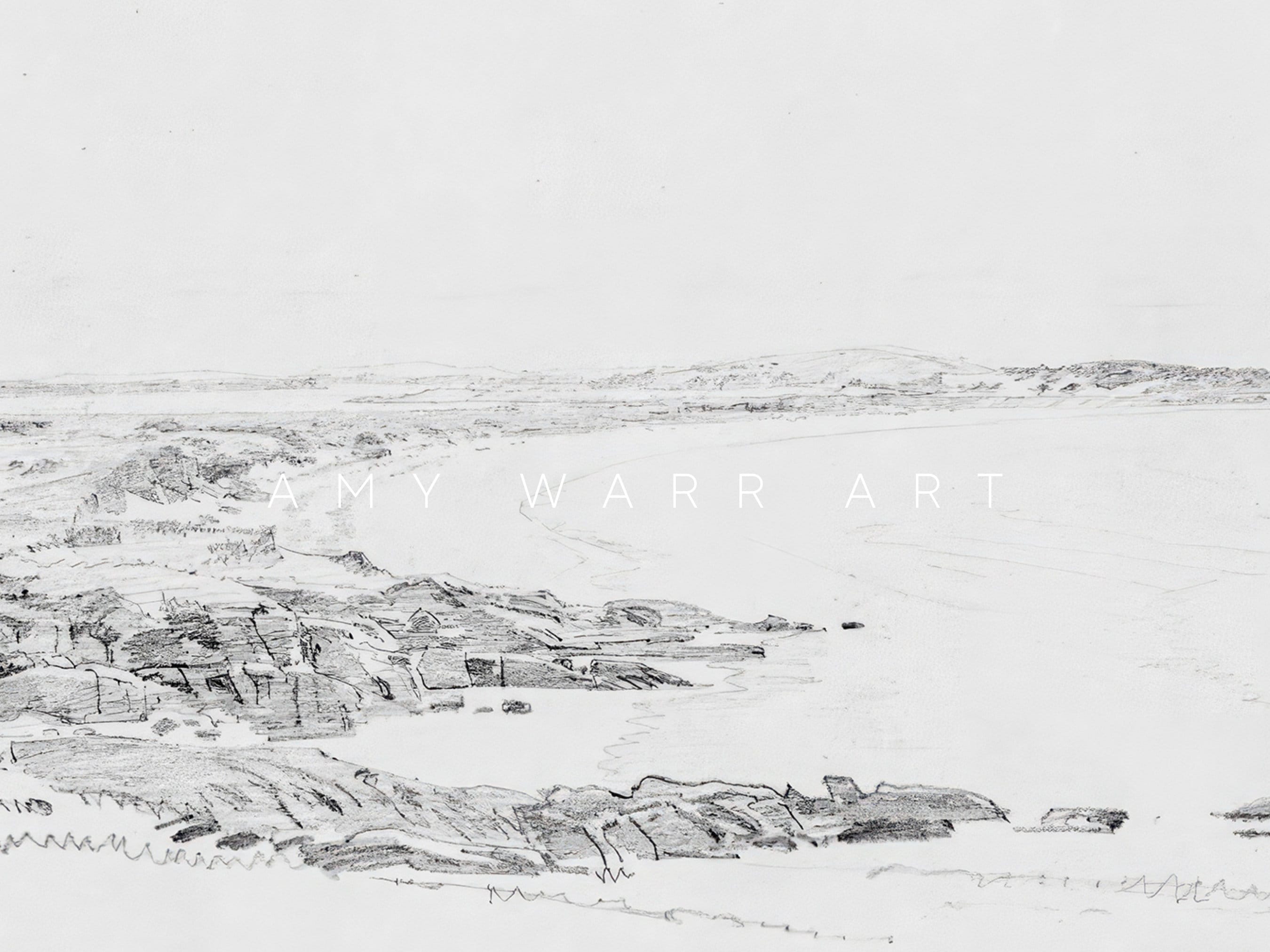 Modern Coastal Print, Black and White Beach Line Art, Summer Vintage ...