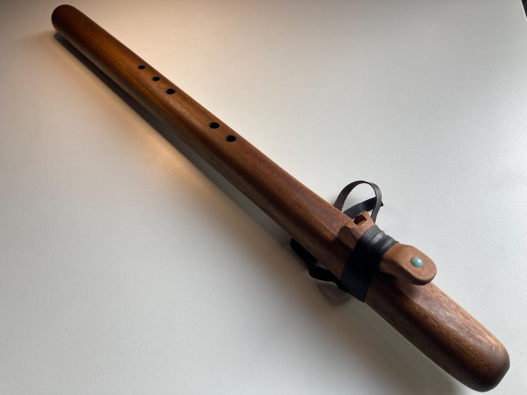 Native American Flute Key of Low D/eb 440hz Exotic African Walnut Wood ...
