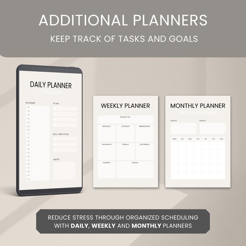 Editable Mindfulness Challenge Planner & Journal Canva Template ...
