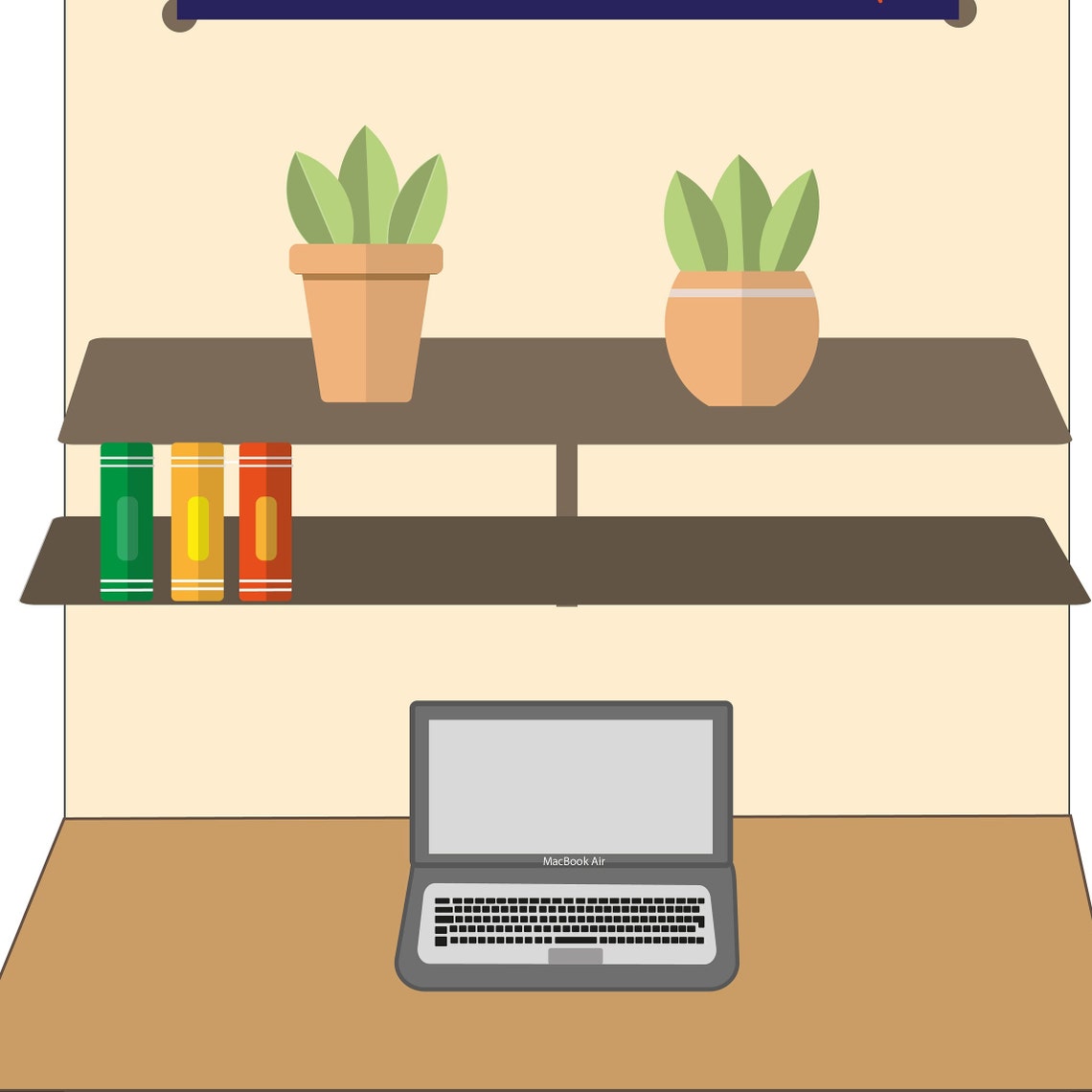 Desk Illustration - Etsy